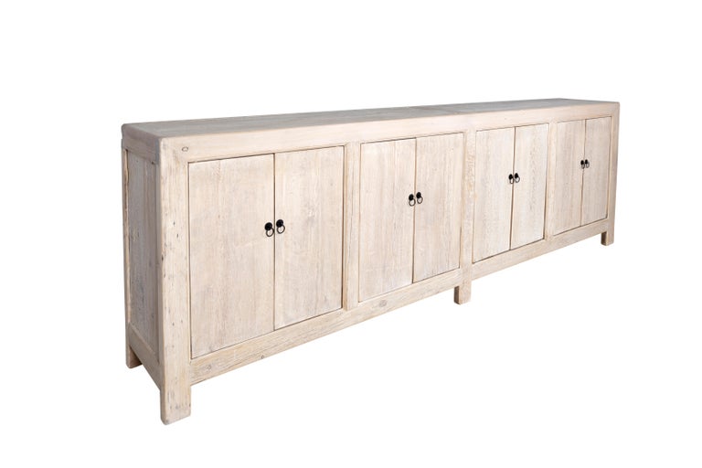 Six Drawer Bleached Elm Server For Sale at 1stDibs