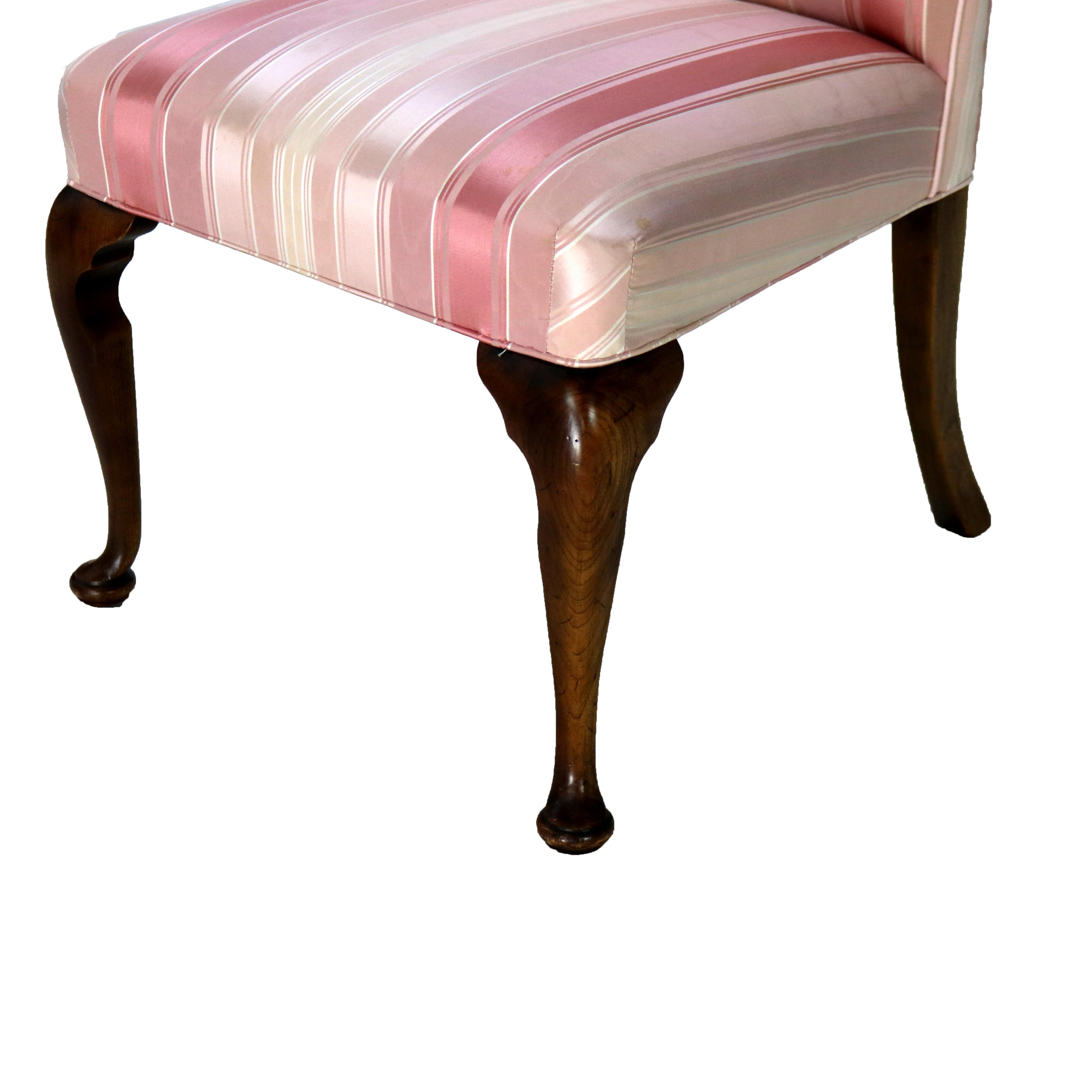 Six English Chippendale Style Mahogany Dining Chairs Incl Ribbon Back ...