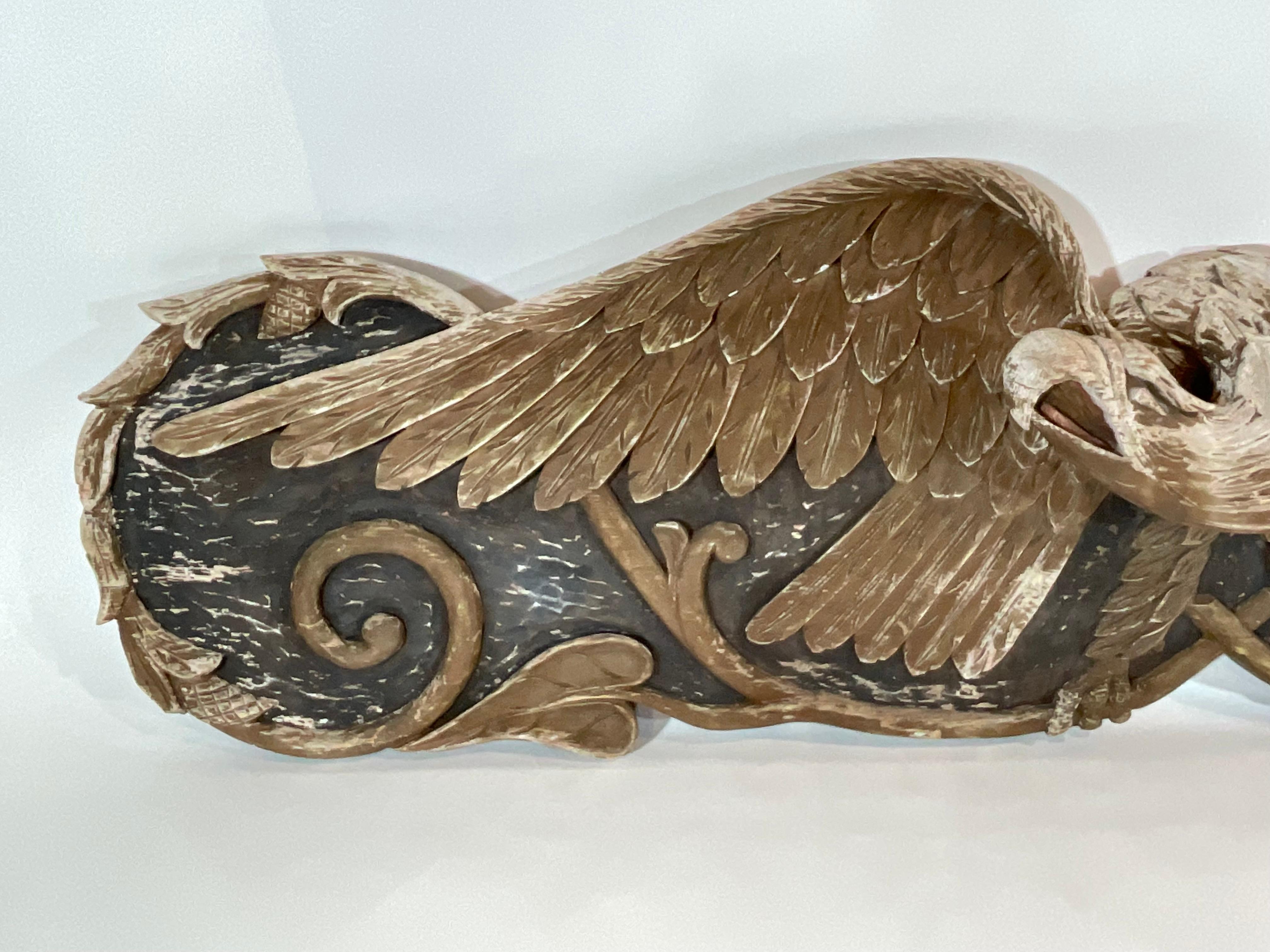 Six Foot Carved Eagle Stern Board For Sale at 1stDibs