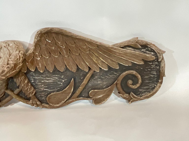 Six Foot Carved Eagle Stern Board For Sale at 1stDibs