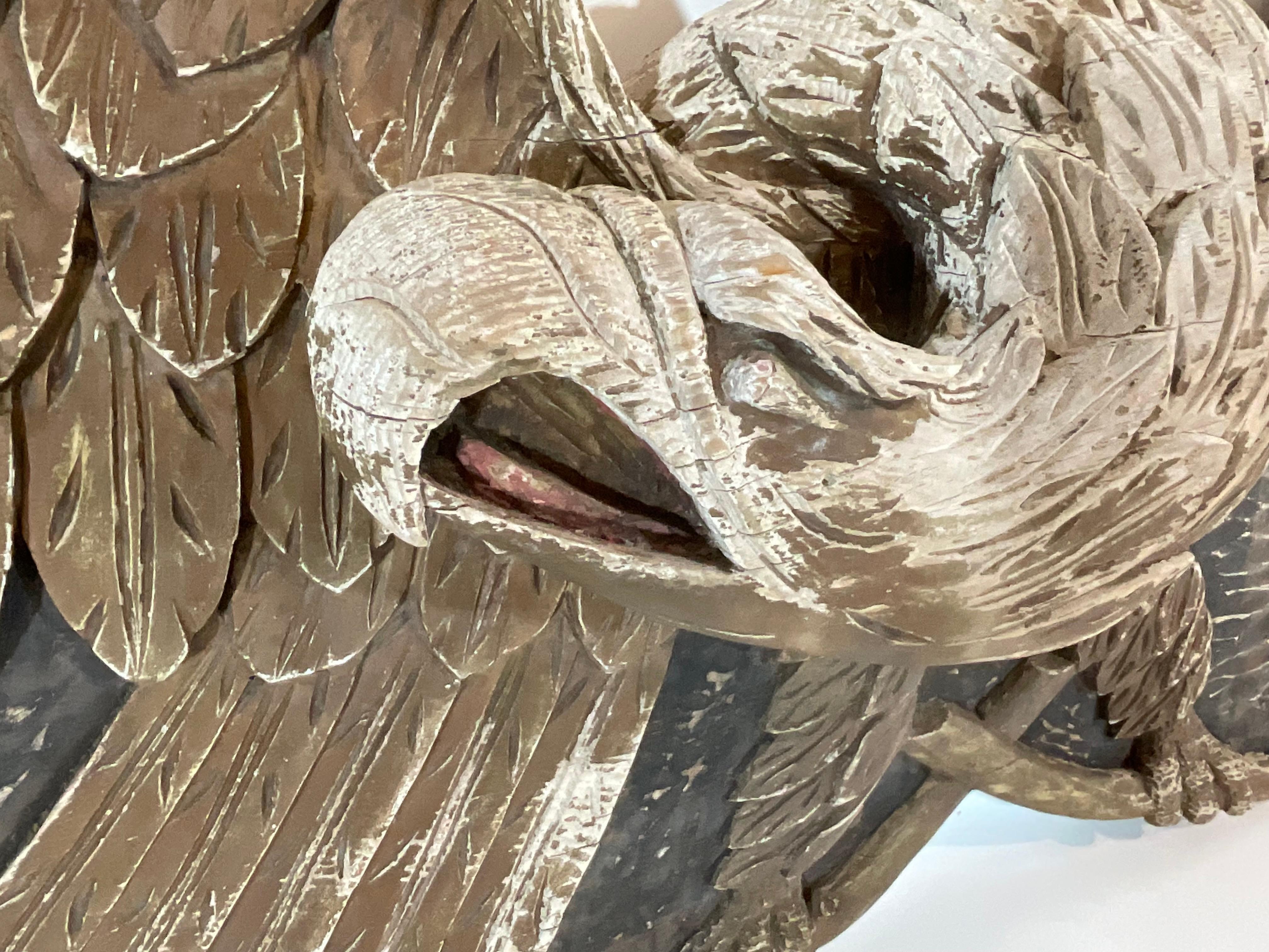 Six Foot Carved Eagle Stern Board For Sale at 1stDibs