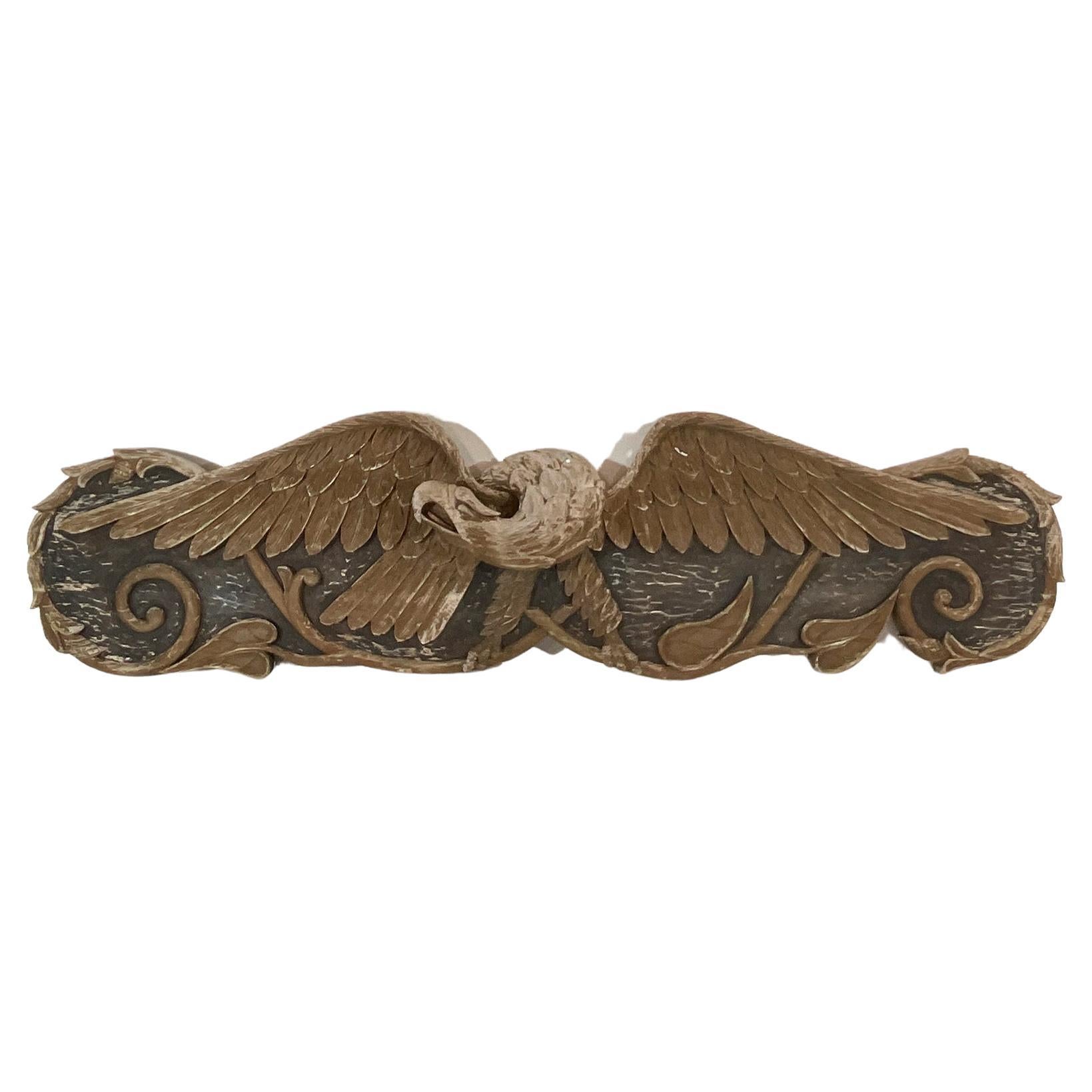 Six Foot Carved Eagle Stern Board For Sale at 1stDibs