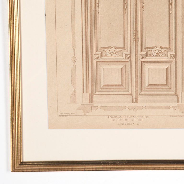 Six French 19th Century Architectural Engravings at 1stDibs