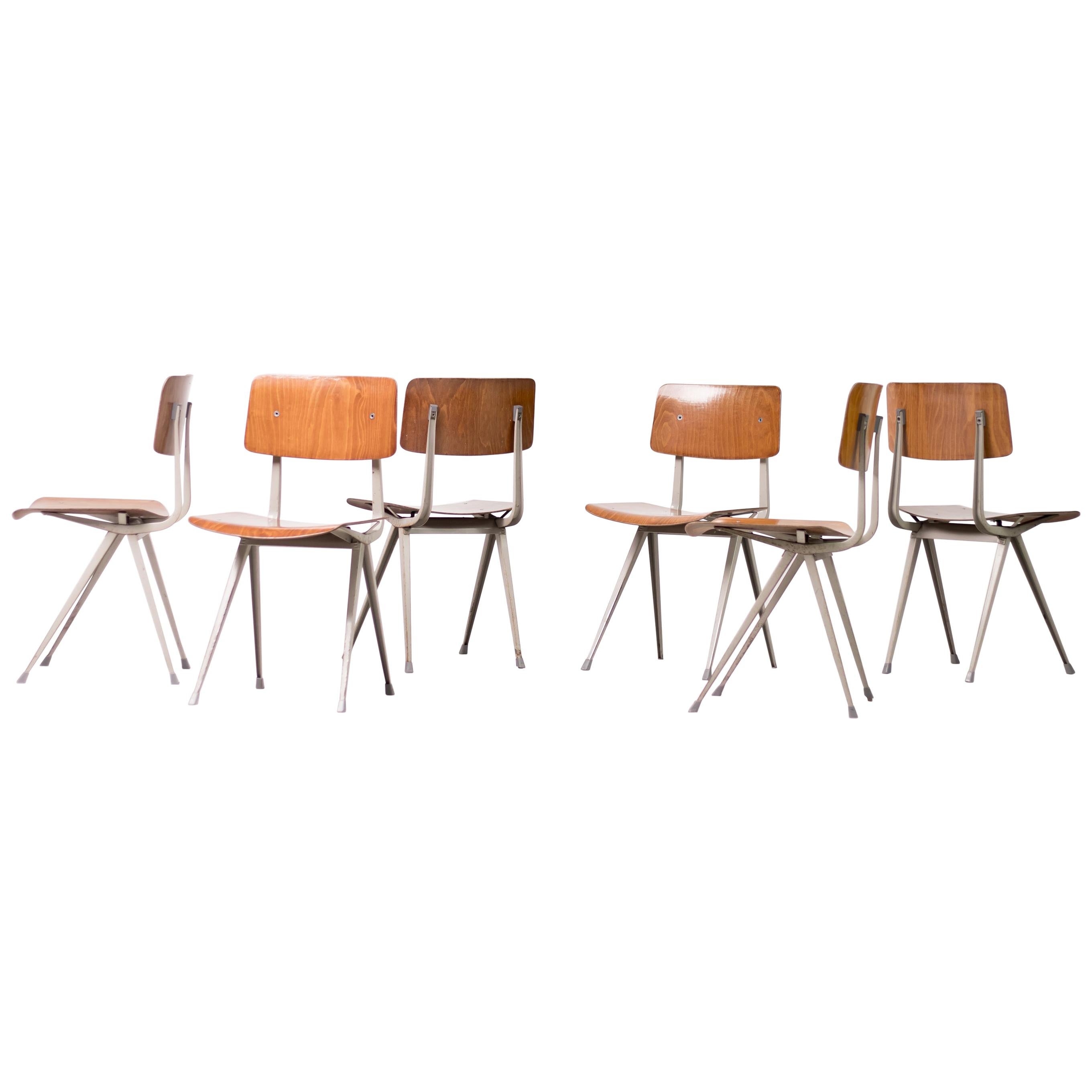 Set of Six Friso Kramer Result Chairs at 1stdibs