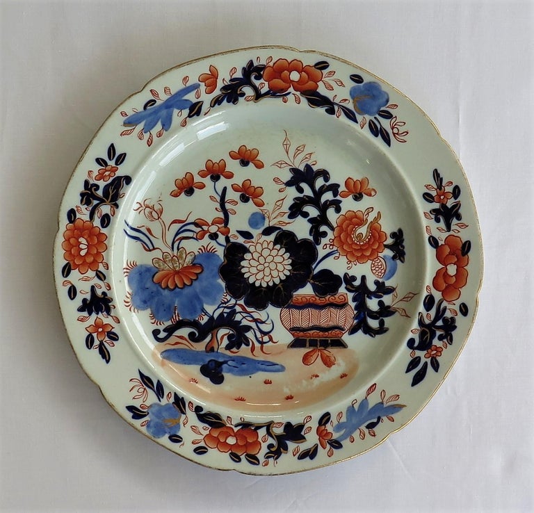 Six Georgian Mason's Ironstone Dinner Plates Harlequin Set Some Rare ...