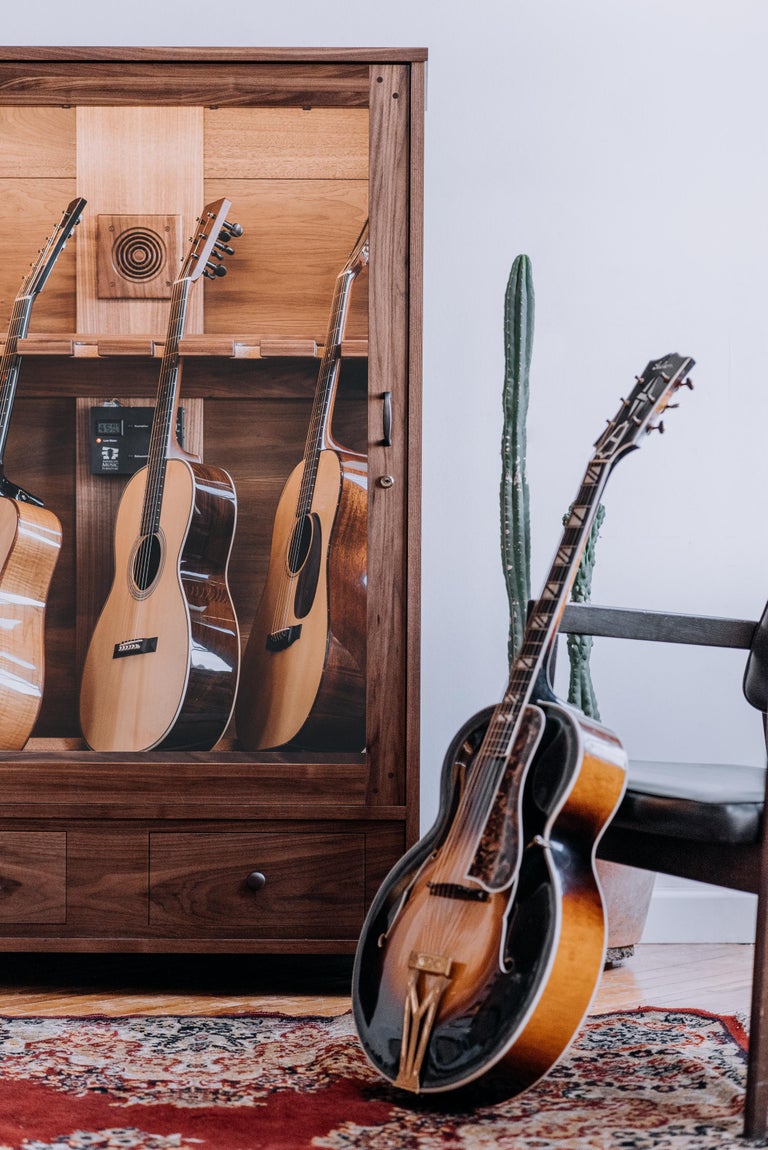 Six Guitar Humidor, Wood Display Case, The Guitar Habitat For Sale at ...