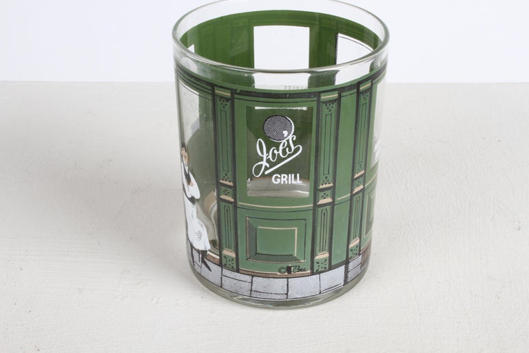 Six Joe's Bar and Grill by Cera Mid-Century Barware Whiskey Lowball ...