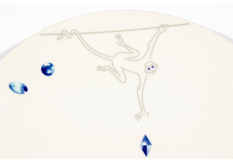 Six Le Cirque N.Y. Custom Villeroy and Boch Dinner Plates - Monkeys ...