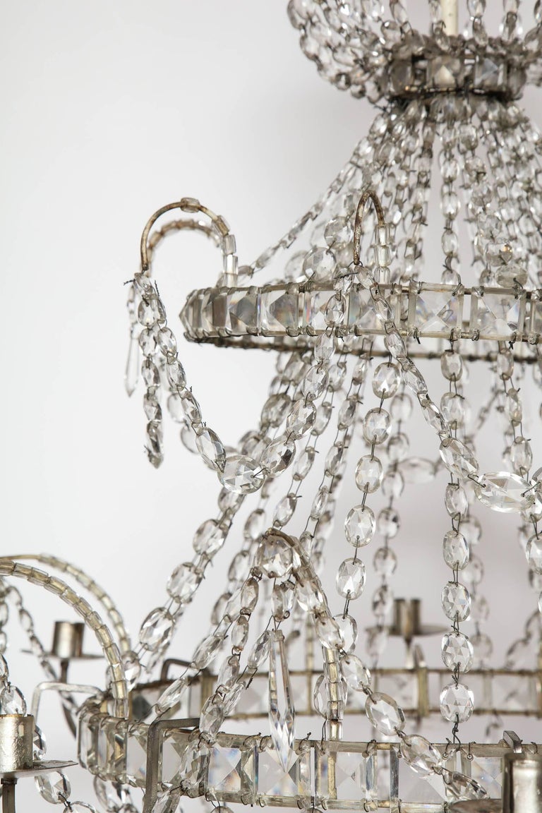 Swedish Crystal Chandelier at 1stDibs