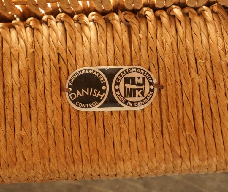 Six Original 1950's Arne Hovmand-Olsen Model #175 Dining Chairs for ...