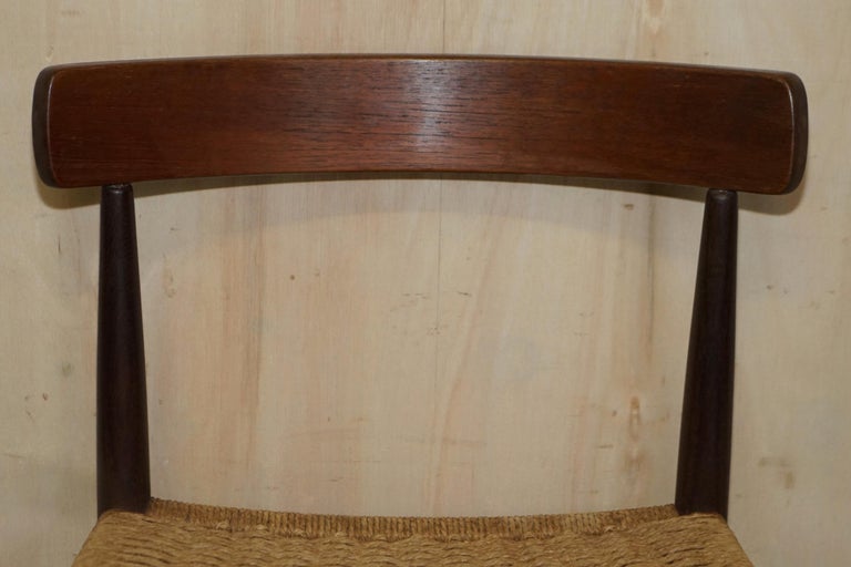 Six Original 1950's Arne Hovmand-Olsen Model #175 Dining Chairs for ...