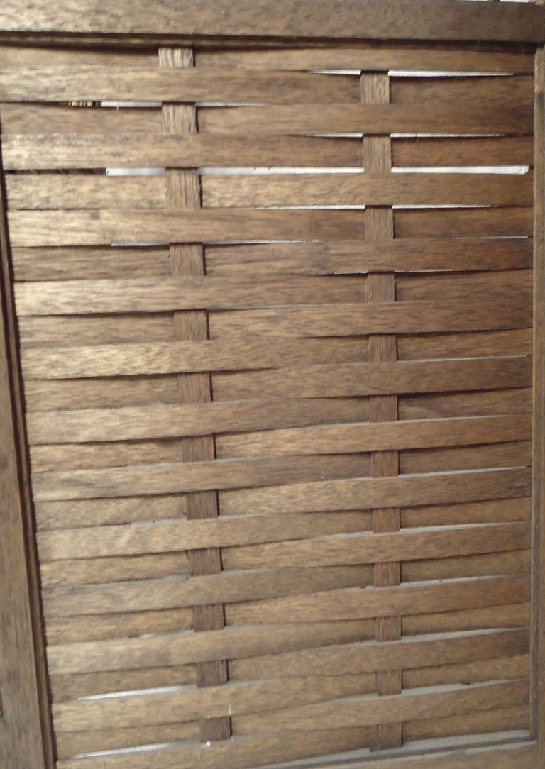 Six Panel Teak Screen For Sale at 1stDibs