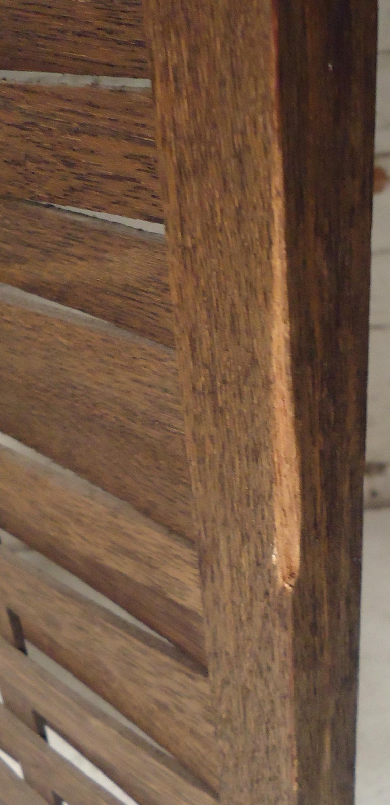 Six Panel Teak Screen For Sale at 1stDibs