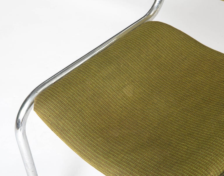 Six P.E.L Steel Chairs Designed by Oliver Bernard, England, circa 1931 ...