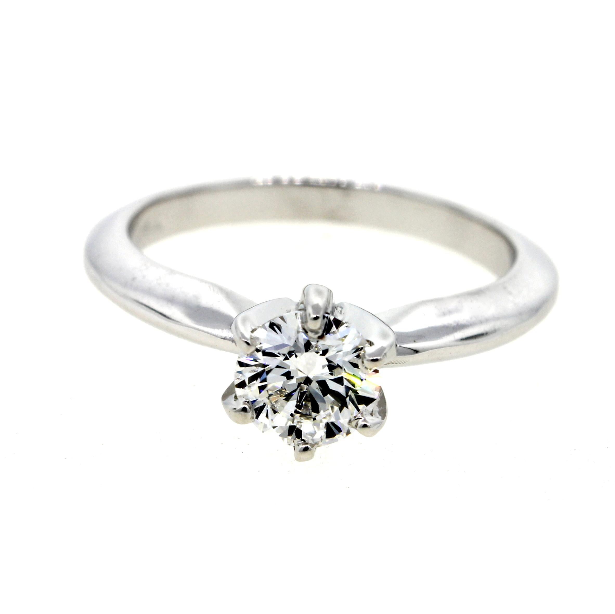 Triple Pave Diamond Engagement Ring with Six Prong Setting For Sale at ...