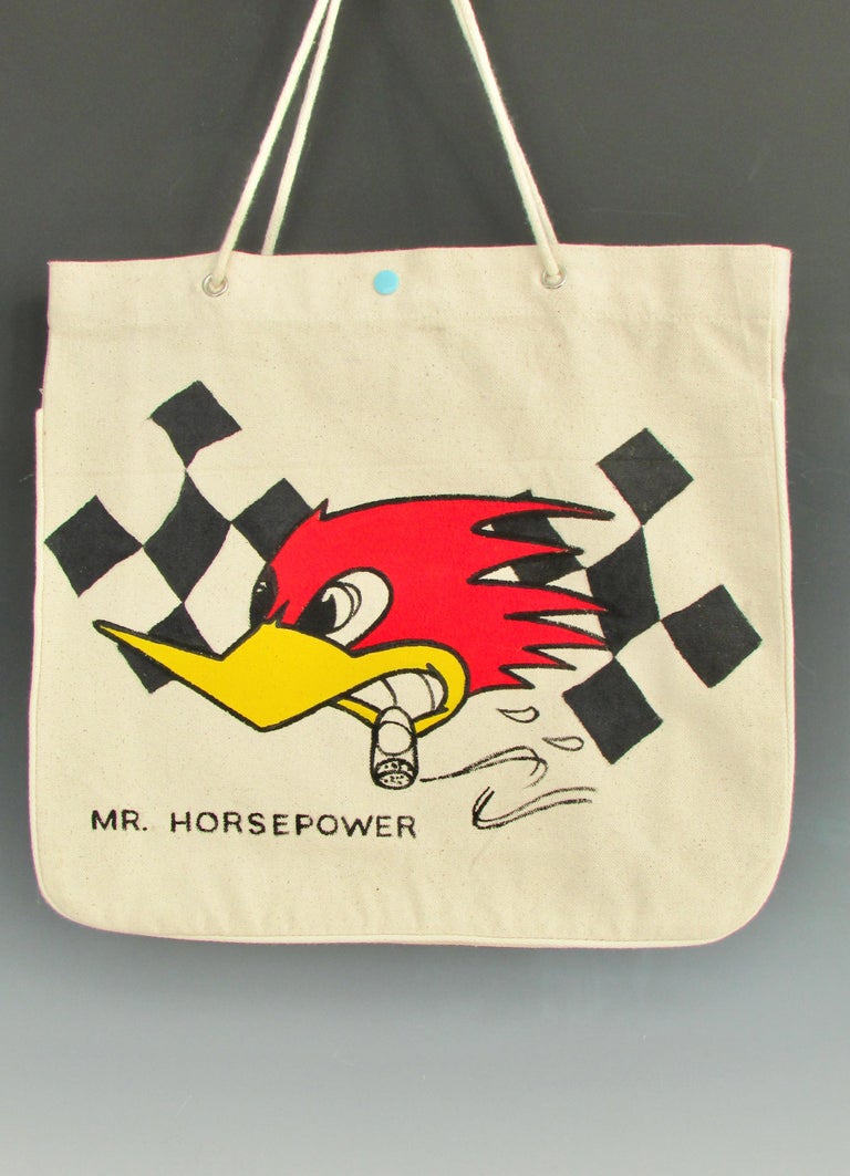 Six Separate Hand Painted Hot Rod Car Theme Carry Bags or Purse For ...