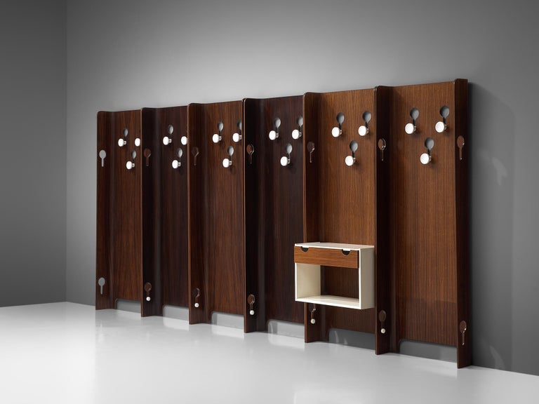 Six Teak Hall Stands by Carlo de Carli, 1960s For Sale at 1stDibs