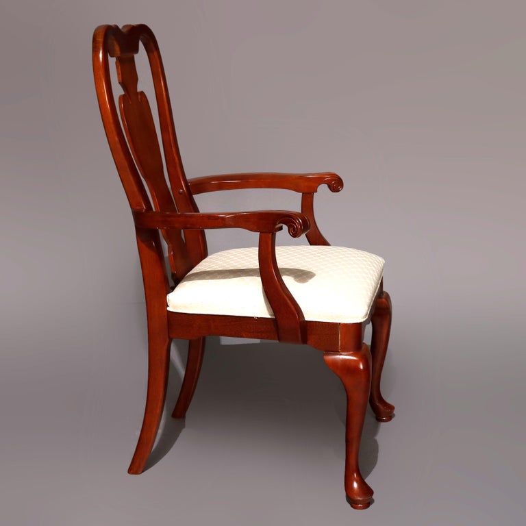 Six Vintage Pennsylvania House Style Cherry Queen Anne Style Dining ...