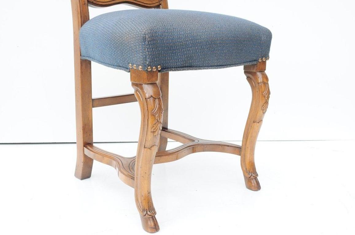 Six Vintage Swedish Rococo French Style Shell Hoof Foot Walnut Dining ...