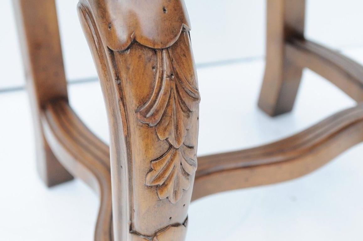 Six Vintage Swedish Rococo French Style Shell Hoof Foot Walnut Dining ...