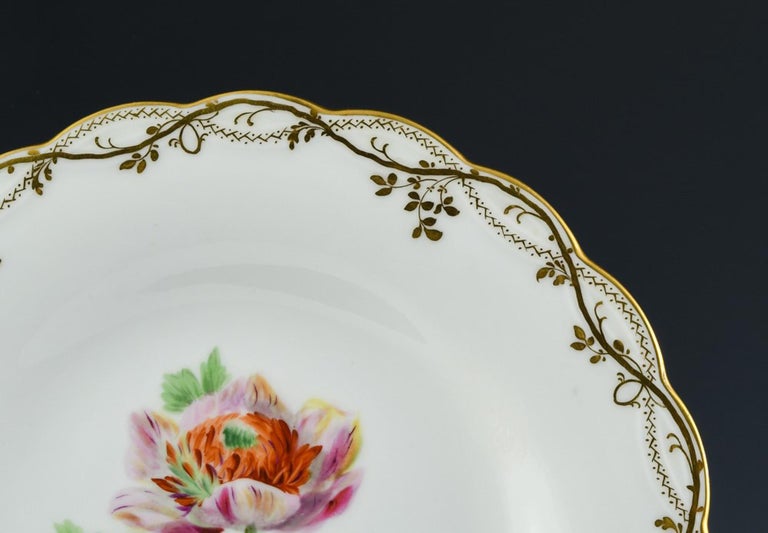 Sixteen Minton Porcelain Botanical Specimen Flower Plates, Minton ...