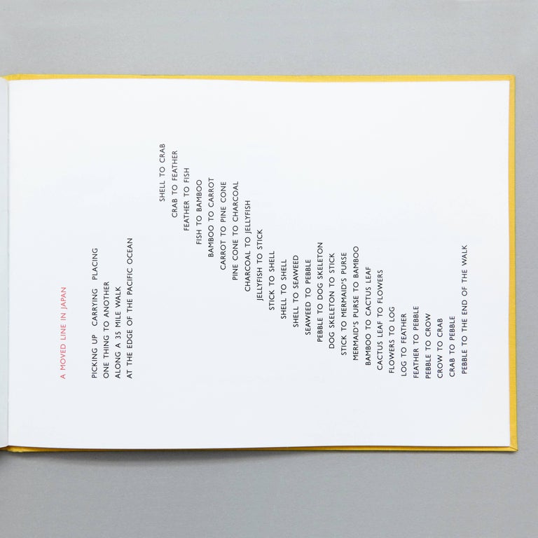 Sixteen Works, Richard Long Book For Sale at 1stDibs