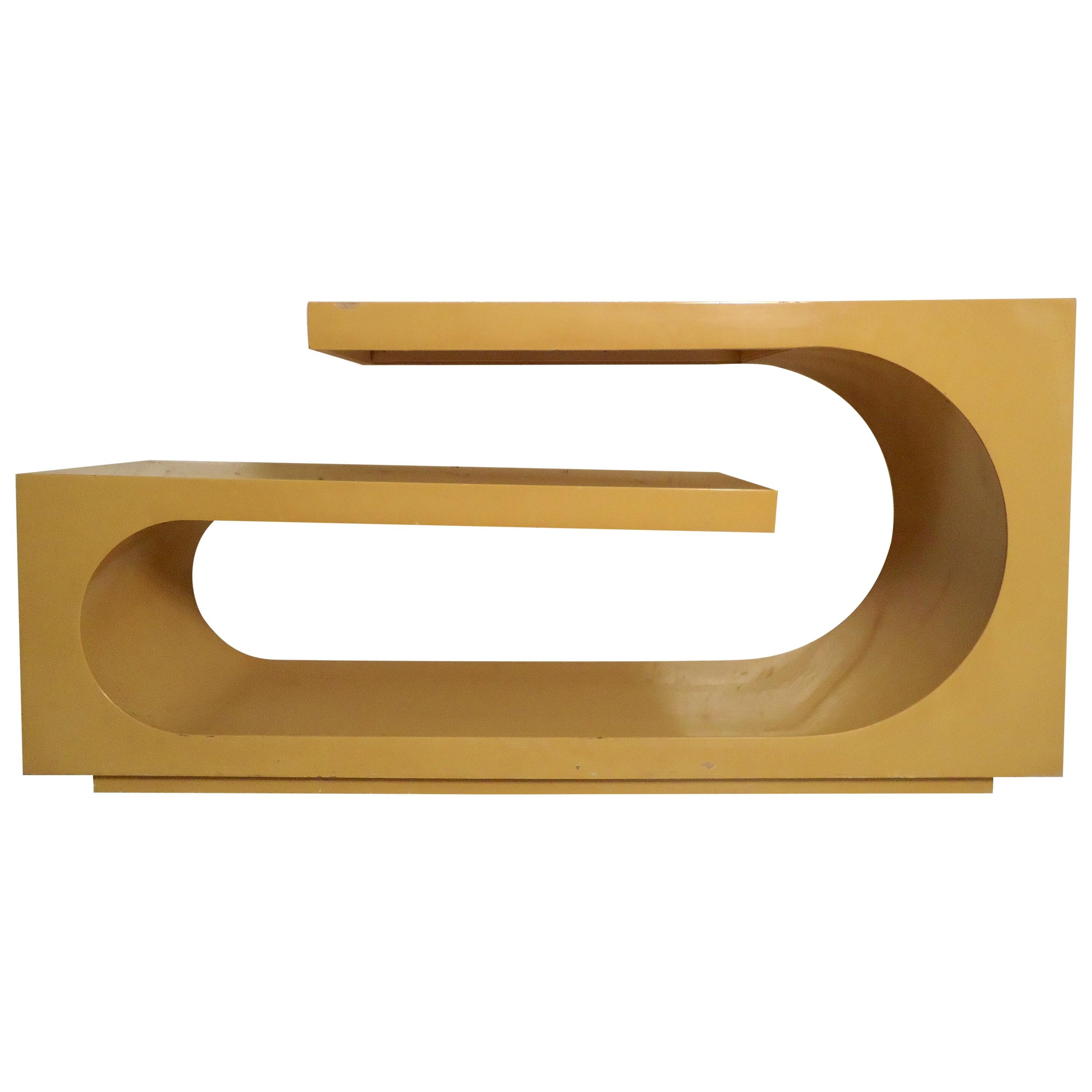 1960s Mod Style Lacquered Console For Sale at 1stDibs