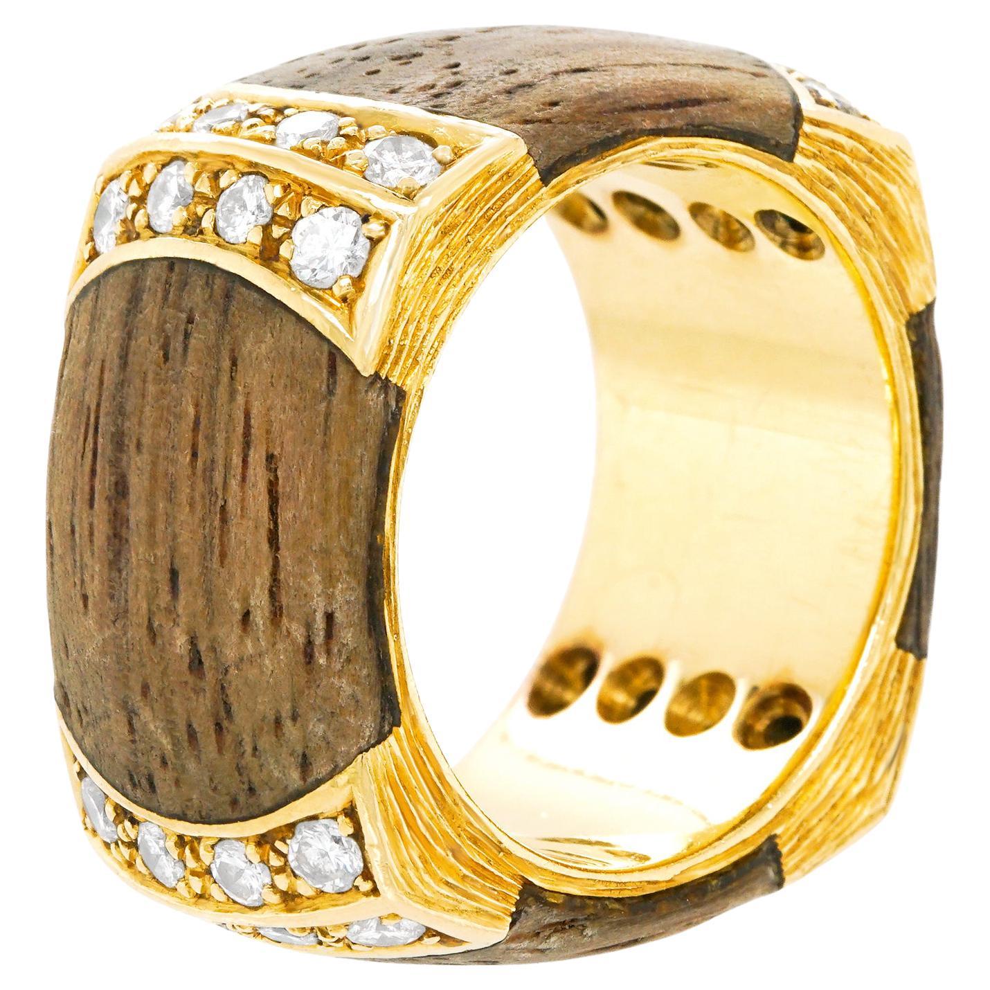 Baraka Reversible Diamond and Gold Ring For Sale at 1stDibs ...