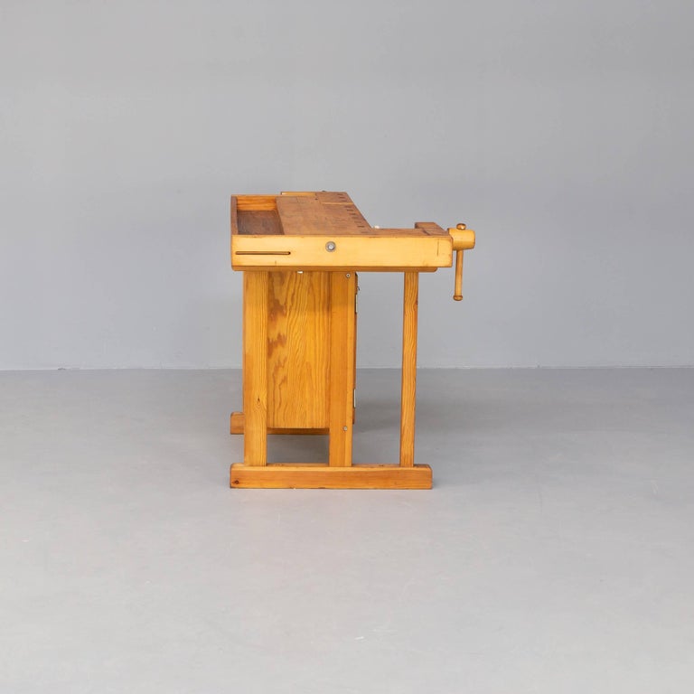 Sjoberg Wooden Workbench with Drawers and 1 Door Cabinet For Sale at ...