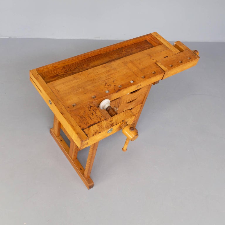 Sjoberg Wooden Workbench with Drawers and 1 Door Cabinet For Sale at ...