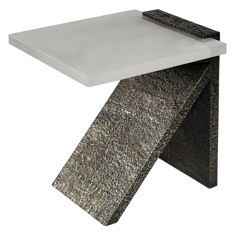 SKC Rock Crystal Side Table by Phoenix For Sale at 1stDibs