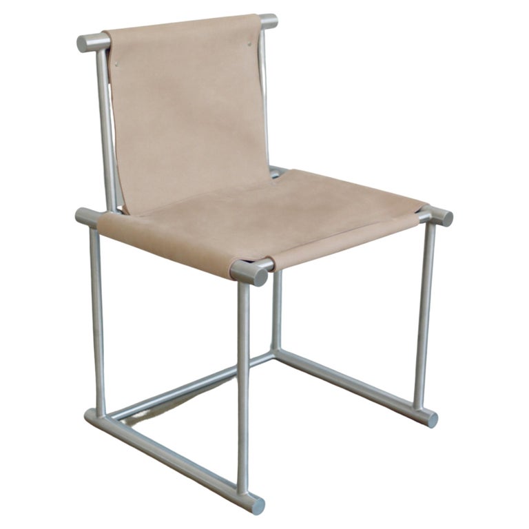 Skeleton Chair, Hand Brushed Stainless Structured Frame with Nature ...