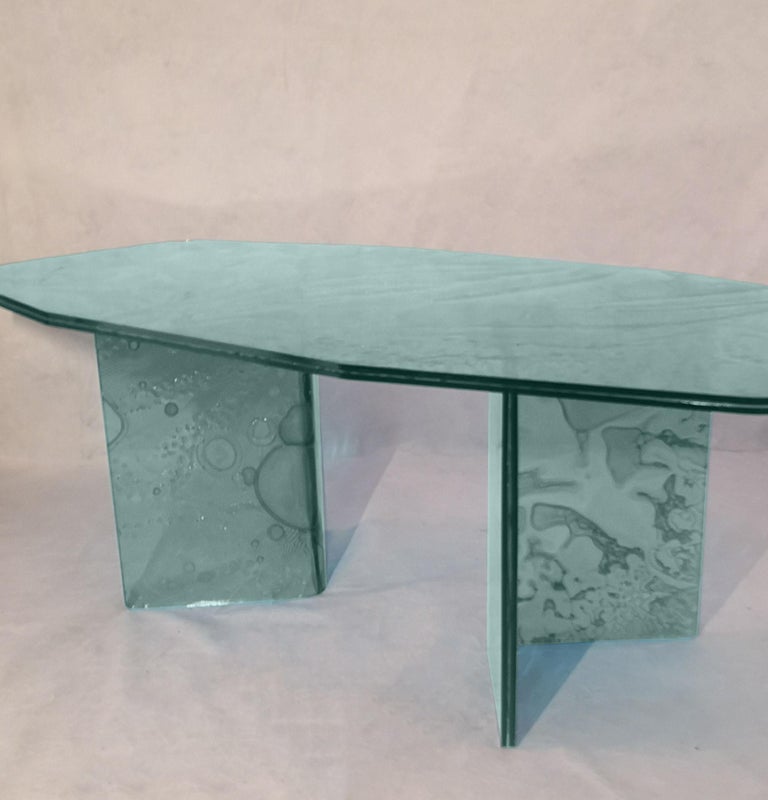 Sketch Coffee Table Made in Acrylic Aquamarine Design Roberto Giacomucci in 2022 For Sale at 1stDibs
