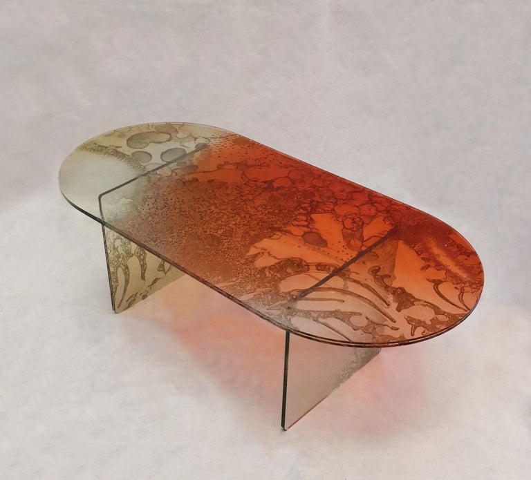 Sketch multicolor Coffee Table Made in Acrylic Design Roberto ...