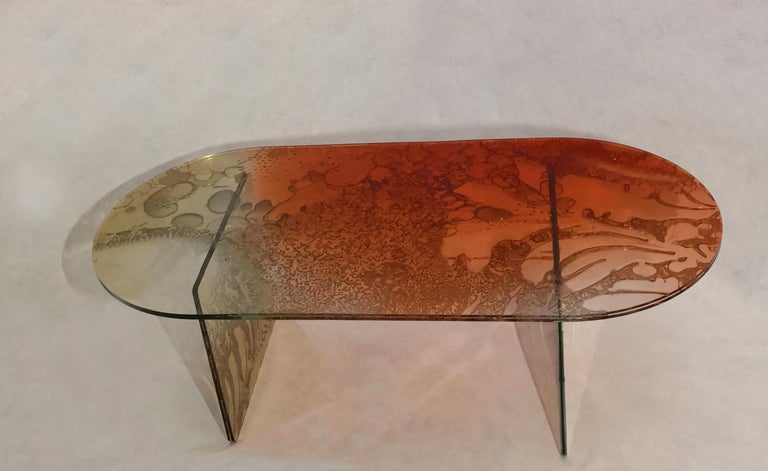 Sketch multicolor Coffee Table Made in Acrylic Design Roberto ...