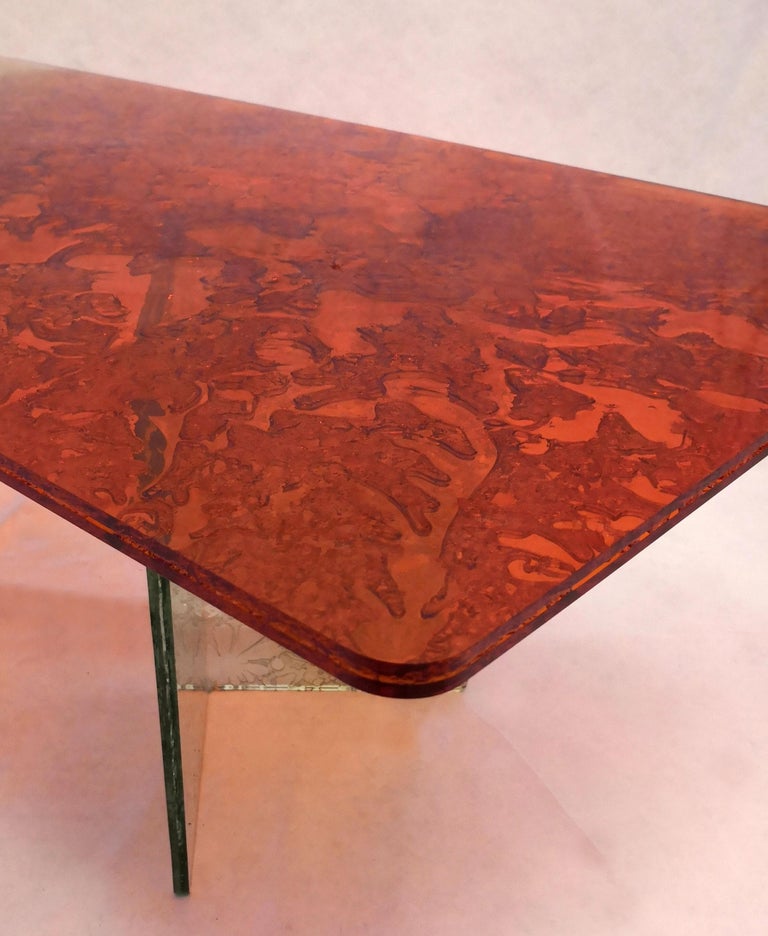 Sketch Multicolor Coffee Table Made in Acrylic Design Roberto ...