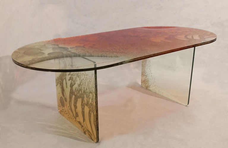Sketch multicolor Coffee Table Made in Acrylic Design Roberto ...