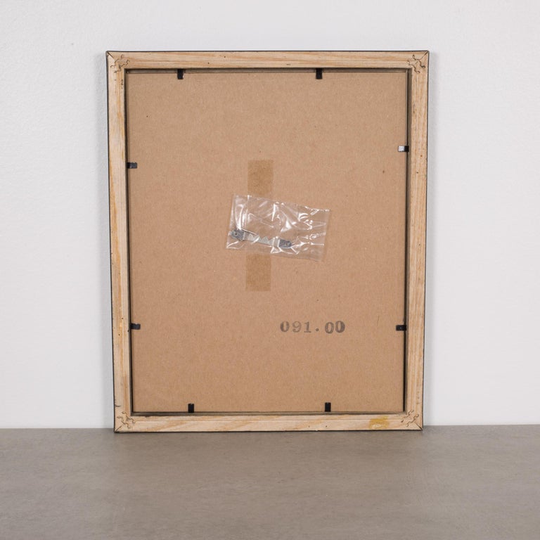 Sketched Profile of Man "S/Sgt Walker" by Thomas, circa 1943 For Sale ...