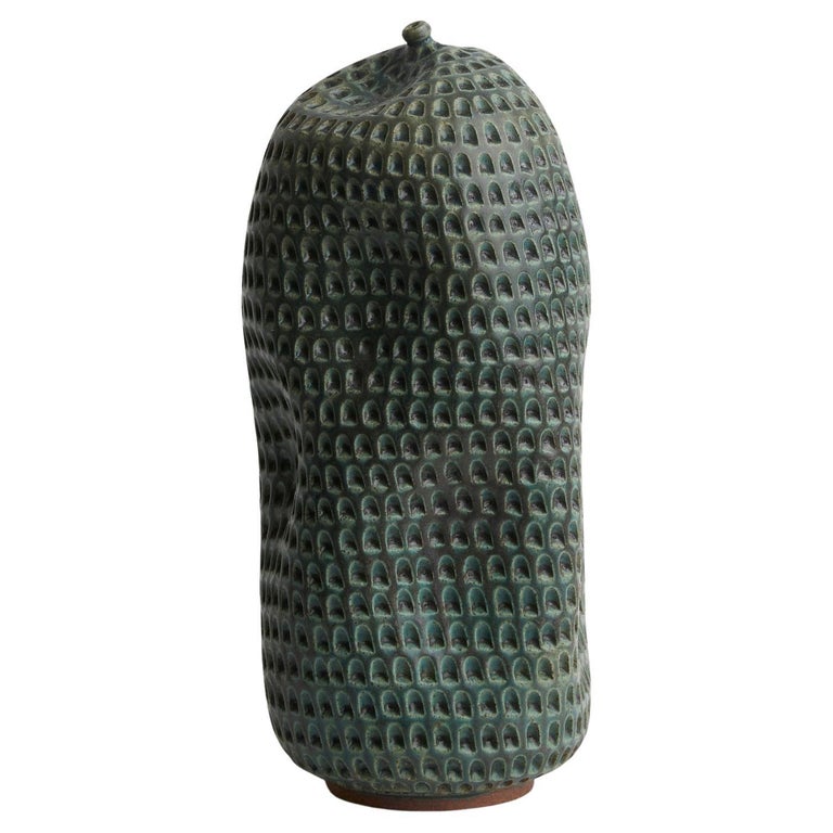 Skoby Joe Bronze Textured Ceramic Vase Wabi Sabi/ Mid-Century Modern at ...