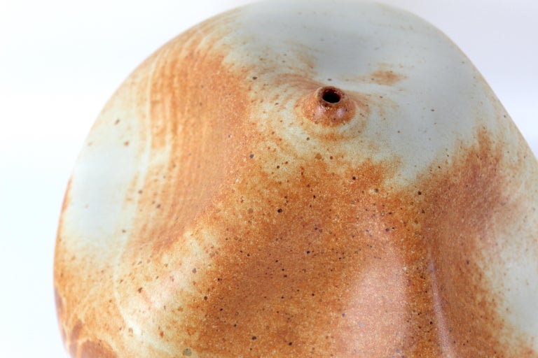 Skoby Joe Handmade Carmel and Creme Ceramic Vase Mid-Century Modern ...