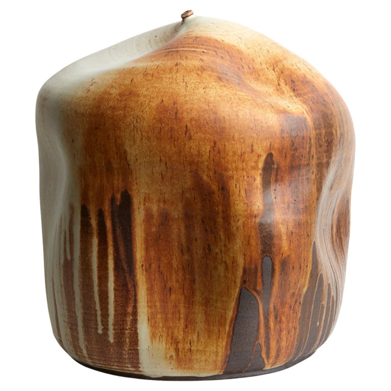 Skoby Joe Tall Ceramic Vase Wabi Sabi / Mid-Century Modern at 1stDibs