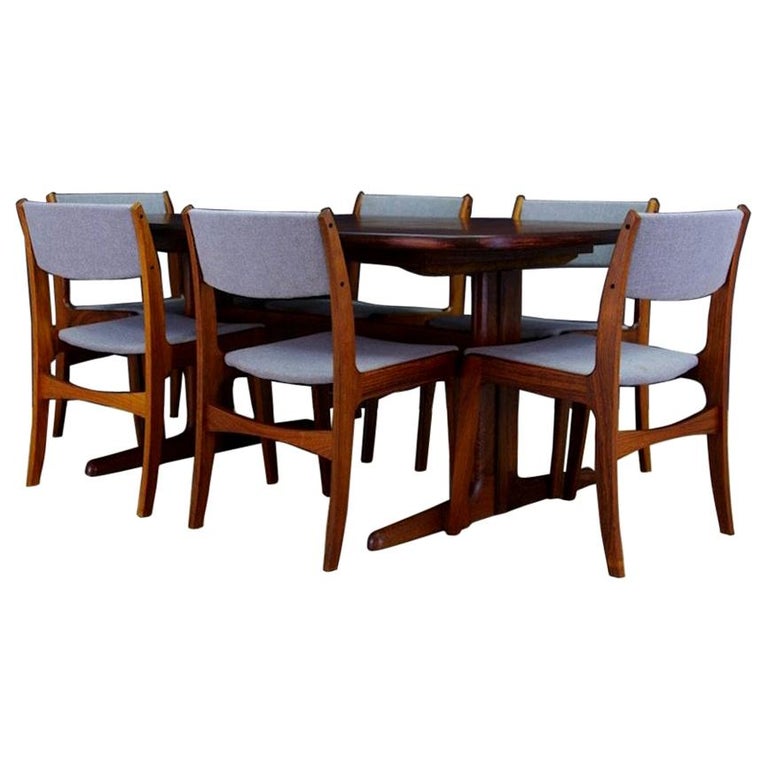 Skovby Chairs Danish Design Rosewood Midcentury, 1970s For Sale at 1stDibs