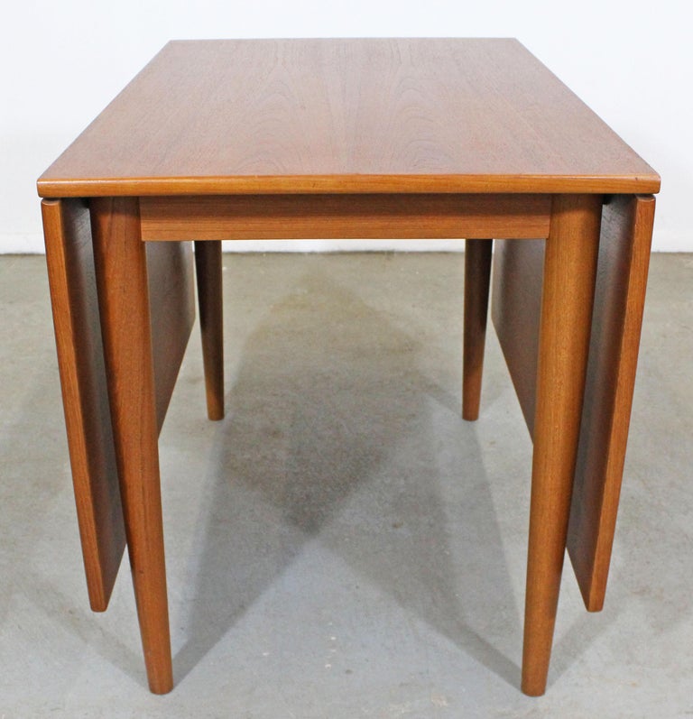 Skovmand and Andersen Teak Drop-Leaf Dining Table at 1stDibs