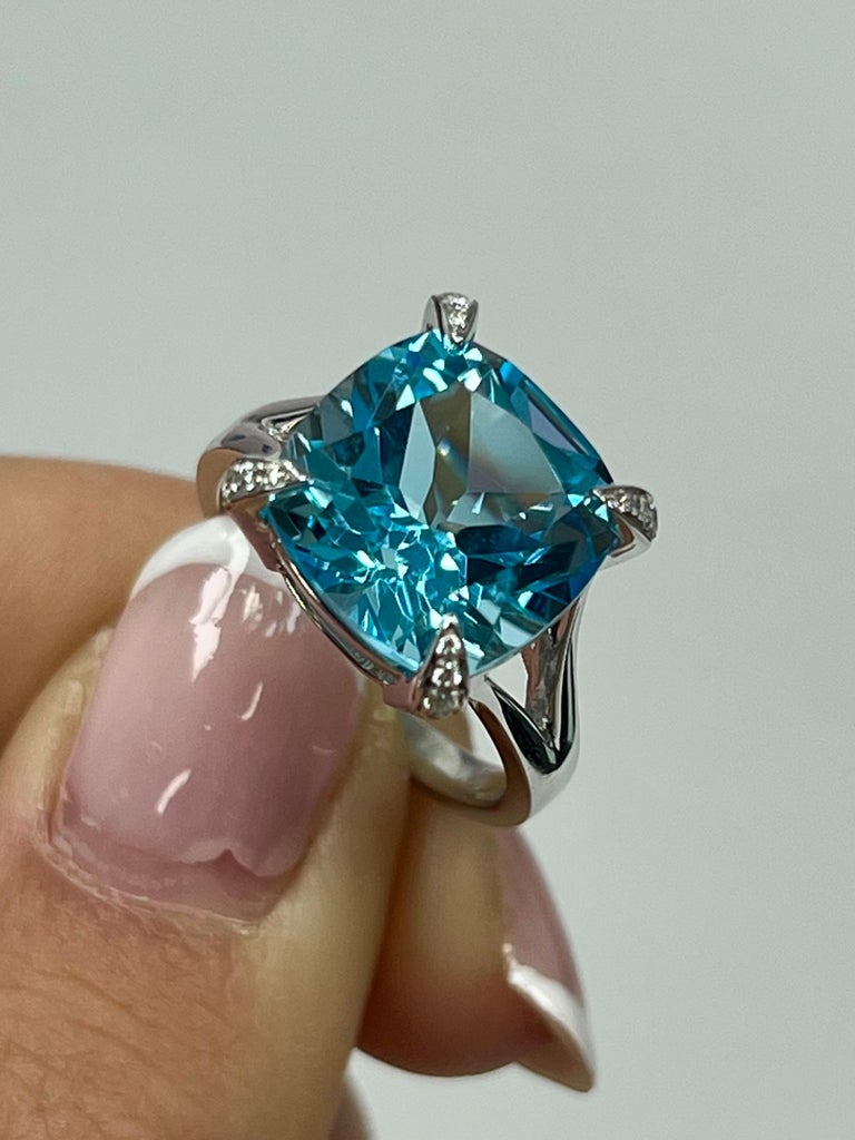 Sky Blue Topaz Ring For Sale at 1stDibs