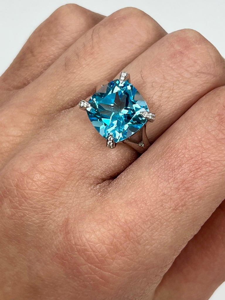 Sky Blue Topaz Ring For Sale at 1stDibs