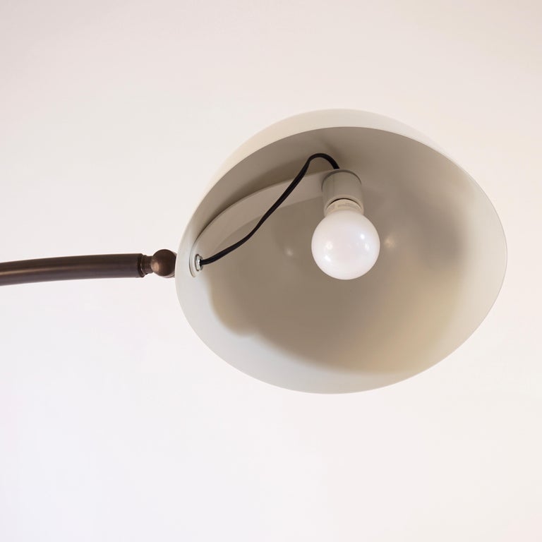 Skye Large Floor Lamp, with Spun Shade and Light Stone Shaped Cement ...