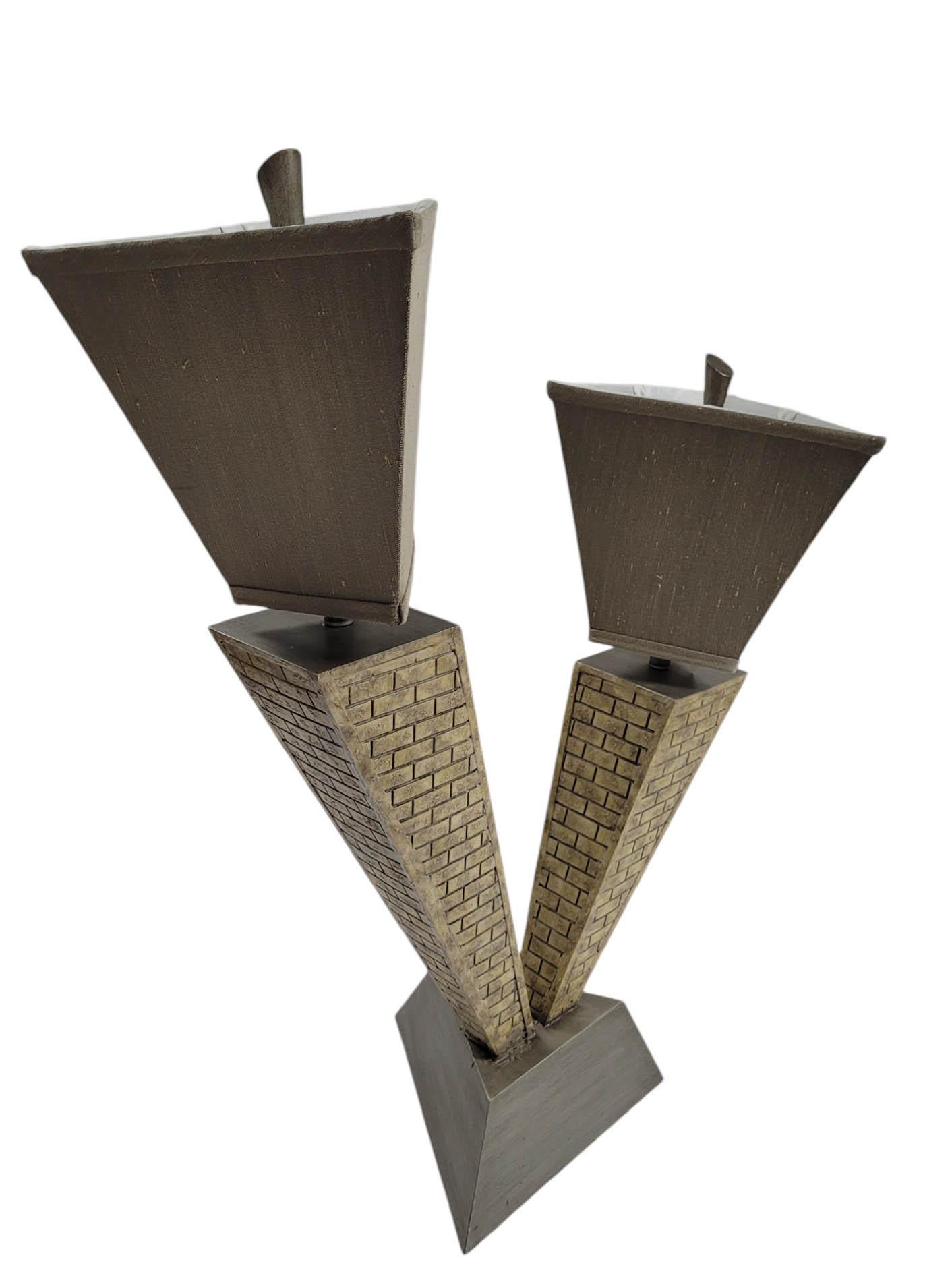 Skyscraper-Inspired Table Lamp For Sale at 1stDibs