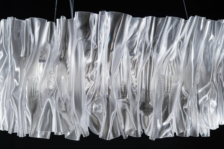 Slamp Accordéon Prisma Silver 3000K Chandelier by Marc Sadler For Sale ...