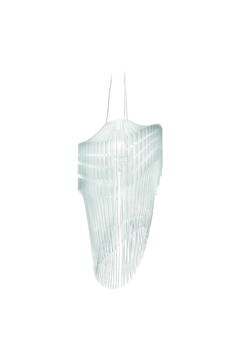 Slamp Avia Large Pendant Light in White Fade by Zaha Hadid For Sale at ...