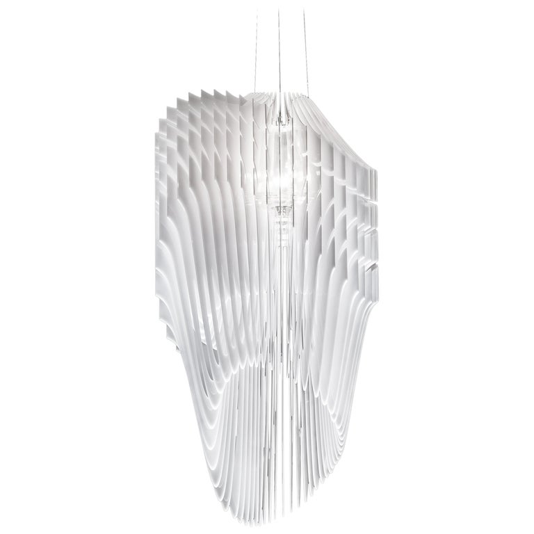 Slamp Avia Medium Pendant Light in White by Zaha Hadid For Sale at 1stDibs